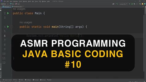 Asmr Programming Java Basic Coding 10 No Talk 자바 기초 코딩 10 Youtube