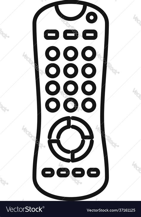 Tv Remote Control Icon Outline Style Royalty Free Vector