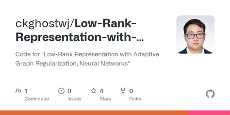 Github Ckghostwjlow Rank Representation With Adaptive Graph