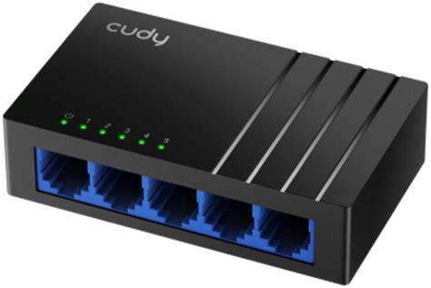 Cudy Gs105d Gigabit Ethernet Switch 5 Port Rj45 10 Gbps Switching Capacity 7 44 Mpps