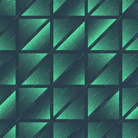 Premium Vector Turquoise Triangular Grid Seamless Pattern Trend Vector Abstract Background