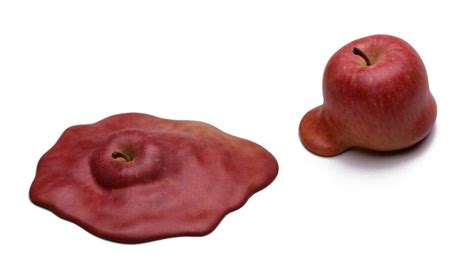 Wooden Apple Sculptures By Yosuke Amemiya Melt Into Succulent Puddles