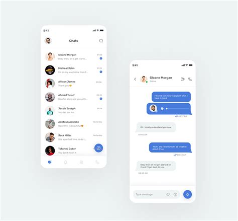 Messaging App UI On Behance Messaging App UI On Behance