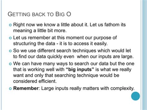 Data Structures And Big O Notation PPTX Programming Languages Computing