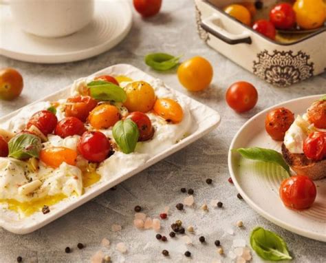 Burrata Com Tomate Confit Uma Entrada Deliciosa E Sofisticada