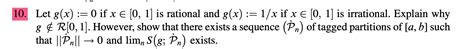 solved let g x 0 if x∈[0 1] is rational and g x 1 x if