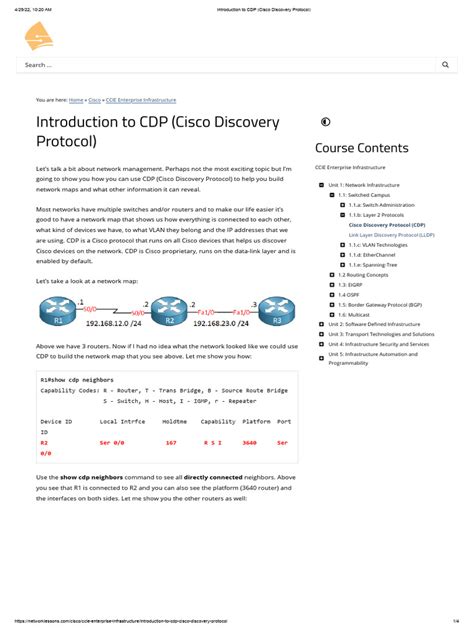 Troduction To Cdp Cisco Discovery Protocol Pdf
