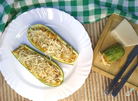 Abobrinha Recheada Na Airfreyer Fácil E Deliciosa