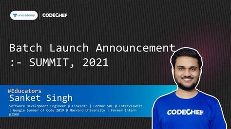 Summit Complete Course To Become An Expert Level Programmer Sanket Singh Youtube