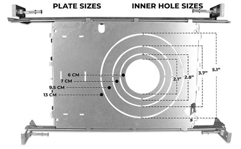 Ohlectric New Construction Mounting Plate 2 3 35 4 Inch Led