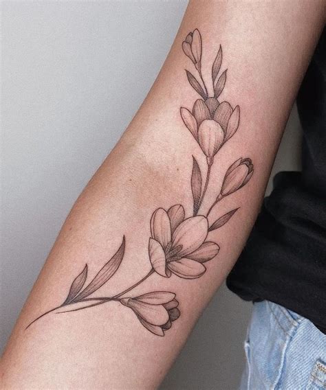 Crocus Flower Tattoo