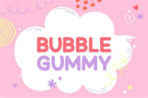 Bubble Gummy Download For Free And Install For Your Website Or Photoshop