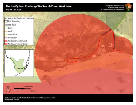 Florida Python Challenge Everglades National Park Survey Maps