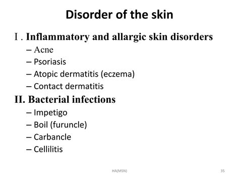 Integumentary Disorders Presentation Ppt