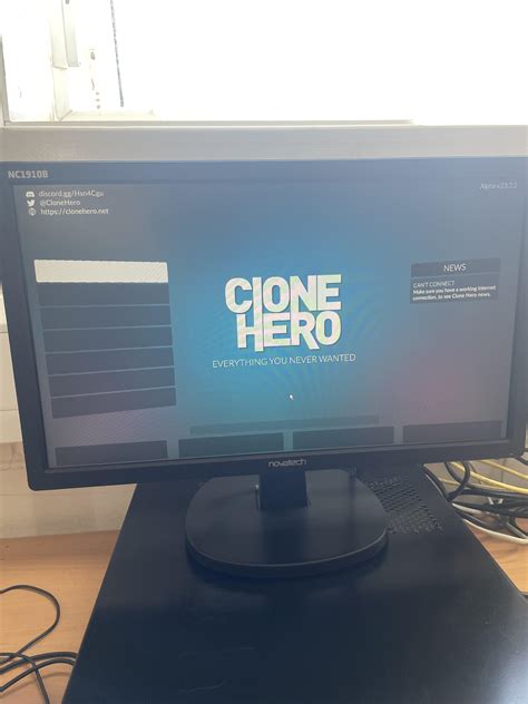 Main Menu Not Working This Is All That Comes Up I Can Change Controls But Thats It R CloneHero