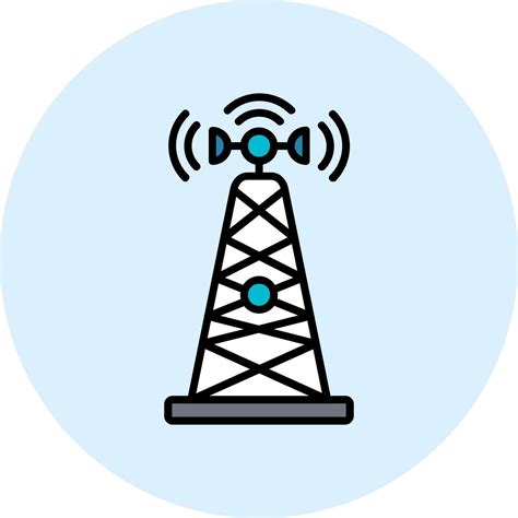 Cell Tower Vector Icon 30977928 Vector Art At Vecteezy