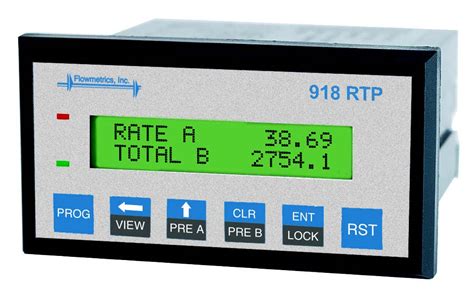 Two Separate Ratemeters Totalizers With Two Line Lcd Display Srp Control Systems Ltd