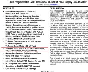 DS90C385A How To Use DS90C385A Achieve VGA To LVDS Function Interface Forum Interface TI