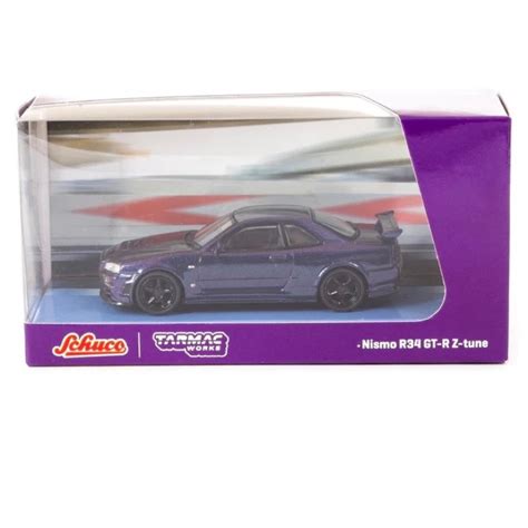 Tarmac Works X Schuco 164 Nismo R34 Gt R Z Tune Midnight Purple Iii