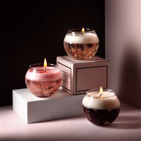 Glass Jar Preserved Flower Aromatherapy Luxury Fragrance Scented Candle