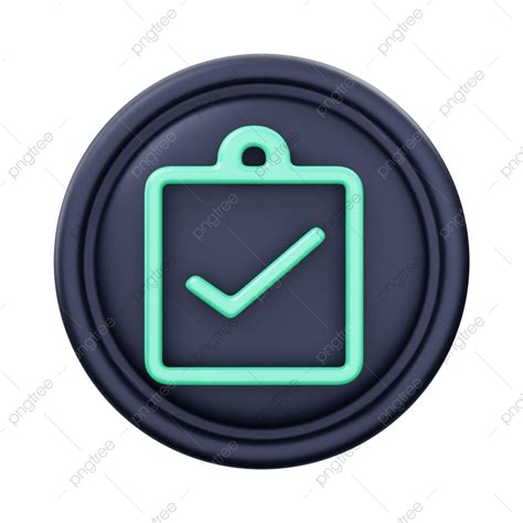 Task Complete 3d Icon Render 3d Task Icon 3d Task Complete Icon 3d