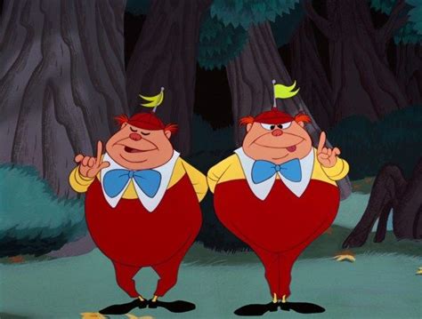 Alice In Wonderland 1951 Animation Screencaps Tweedle Dee Tweedle