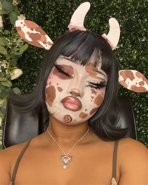 Fun Make Up Look Cow Makeup Tutorial