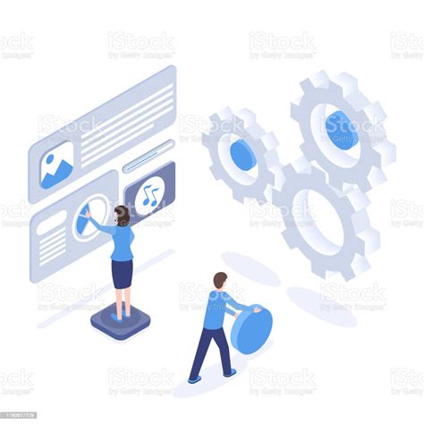 Software Testing And Optimization Isometric Illustration Programmers