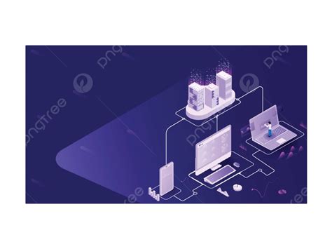3d Isometric Design For A Responsive Landing Page Or Web Template Vector Website Screen User