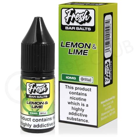 Lemon And Lime Fresh Bar Nic Salt E Liquid 4 For £10