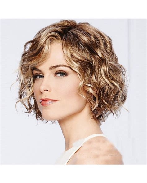Blonde Curly Short Wigs With Bangs Super X Studio