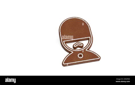 3d Rendering Of Gingerbread Cookie In Shape Of Symbol Of English Man