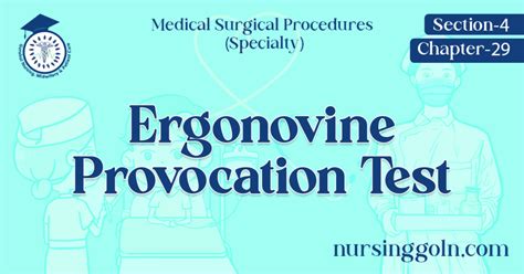 Ergonovine Provocation Test Nursing And Midwifery Gurukul Goln