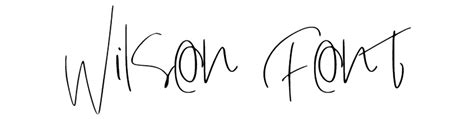 Wilson Font Dafont Style