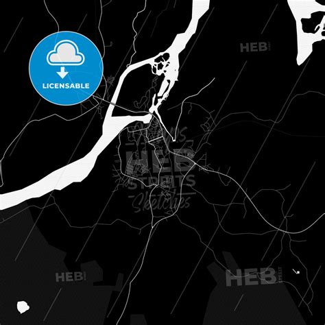 Edea Cameroon Pdf Vector Map Black And White Hebstreits