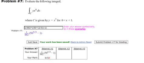 Solved Problem Evaluate The Following Integral Chegg
