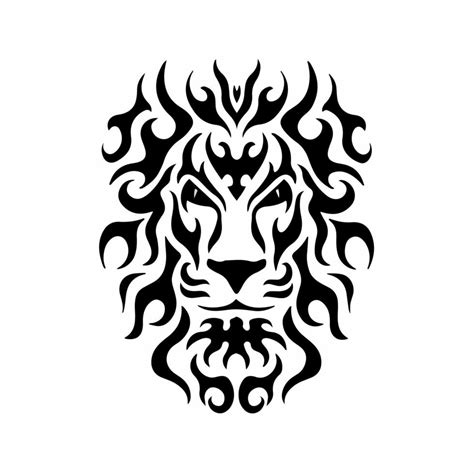 Lion Stencil Tattoos Tribal Lion Head Logo Tattoo Design Stencil