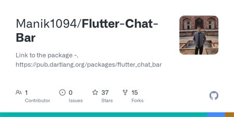 Github Manik1094flutter Chat Bar Link To The Package Packages