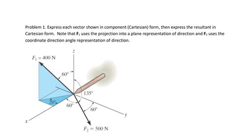 Solved Problem 1 Express Each Vector Shown In Component