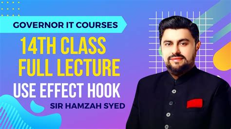 Reactjs Useeffect Hook Explained Beginner To Advanced Guide Giaic Youtube