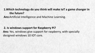 IoT Interview Questions PPT Free Download