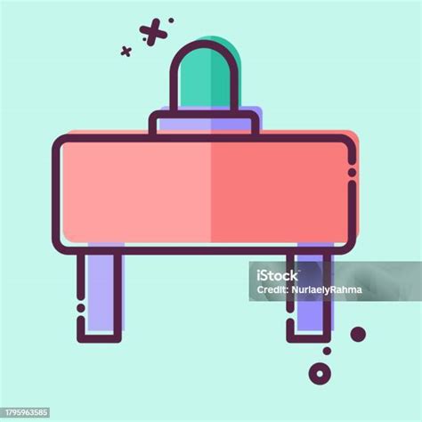 아이콘 장벽 도로 표지판 기호와 관련이 있습니다 Mbe 스타일 심플한 디자인 편집 가능 간단한 일러스트레이션 3차원 형태에 대한