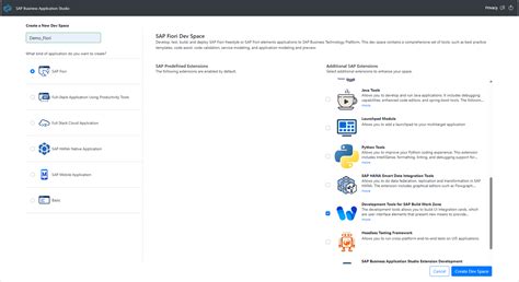 Create A Dev Space For Sap Fiori Apps Sap Tutorials