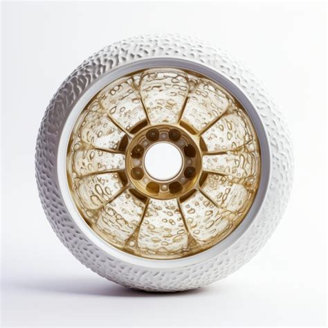 Premium Photo Intricately Textured Plexiglass Wheel With Gold Trim