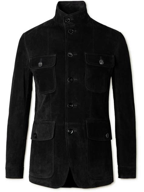 Tom Ford Suede Field Jacket Black Tom Ford