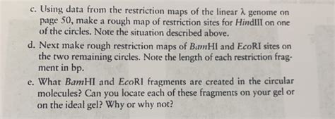 solved 11 λ dna can exist as a circular as well as a