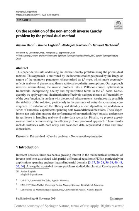 On The Resolution Of The Non Smooth Inverse Cauchy Problem By The