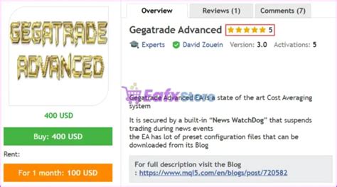 Gegatrade Advanced EA MT With SetFiles Latest Version