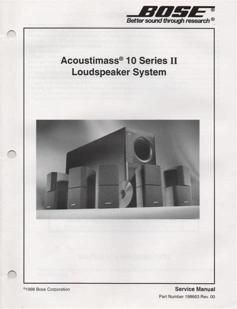 Bose Acoustimass 10 Series Ii Wiring Diagram Wiring Diagram
