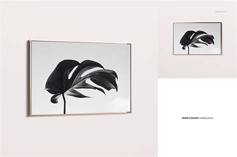 Canvas In Floater Frame Mockup Set Behance